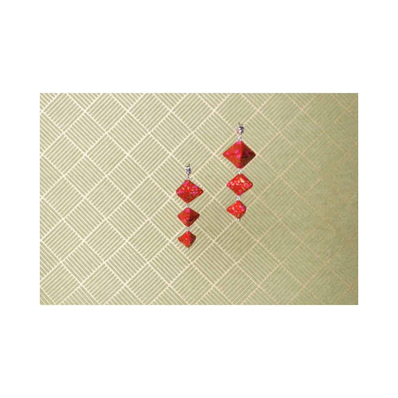 Ori Iconic anisette earrings (origami technique using Japanese ...